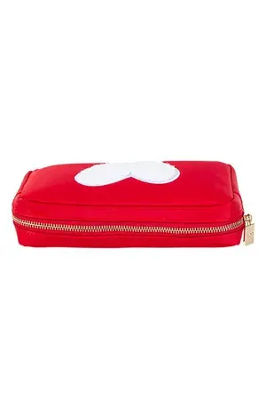 BLOC BAGS Medium Heart Cosmetic Bag - Red