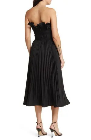 we wore what puff sleeve midi dress Steele Puff Sleeve Midi Dress - Floral