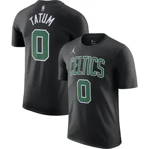 JORDAN BRAND Jayson Tatum Boston Celtics 2022/23 Statement Edition Name & Number T-shirt - Black