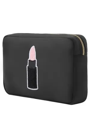 BLOC BAGS Medium Lipstick Cosmetic Bag - Black