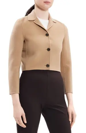 Theory Wool & Cashmere Crop Jacket