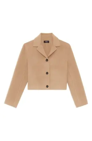 Theory Wool & Cashmere Crop Jacket