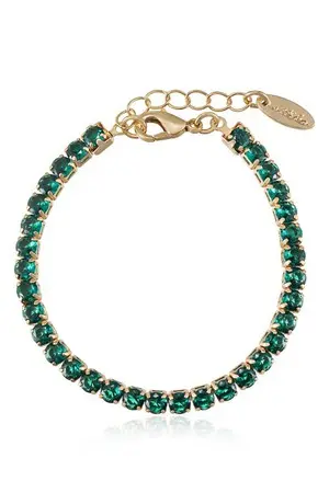 Ettika Giselle Zirconia Bracelet - Green