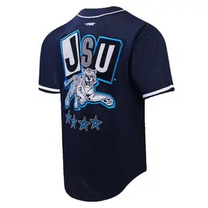 PRO STANDARD Jackson State Tigers Homecoming Mesh Button-down Shirt