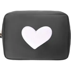 BLOC BAGS Xl Heart Cosmetics Bag - Black