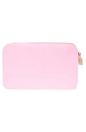 BLOC BAGS Star Appliqué Cosmetics Bag - Baby Pink