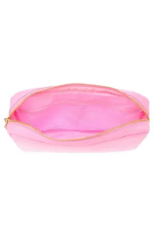 BLOC BAGS Star Appliqué Cosmetics Bag - Baby Pink