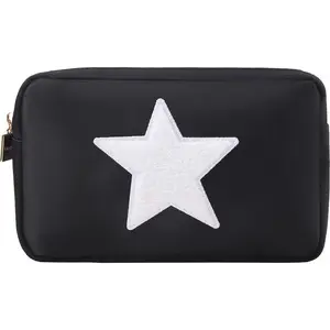 BLOC BAGS Bloc Bags Star Appliqué Cosmetics Bag Black/white