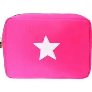 BLOC BAGS Star Cosmetic Bag - Hot Pink