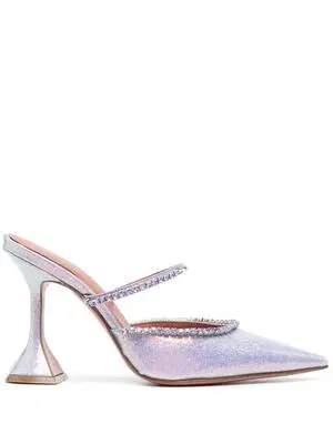 Amina Muaddi Gilda Mules Lilac