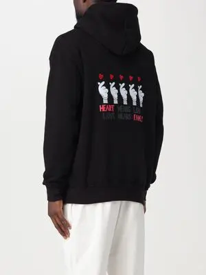FAMILY FIRST Embroidered Bunny Graphic Hoodie
