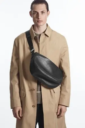 Cos Crescent Crossbody Leather