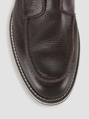 POLLINI Green Field Suede Loafers