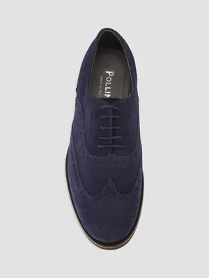 POLLINI Coringto Suede Wingtip Lace-up Derbys