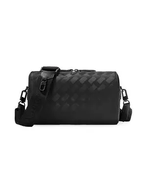 Montblanc Men's Montblanc 142 Leather Bag - Black - Black