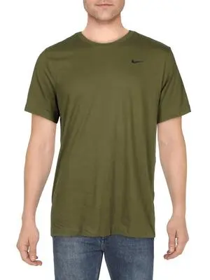 Nike Mens Fitness Workout Pullover Top - Green