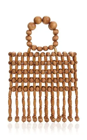 Cult Gaia Clara Beaded Top Handle Bag