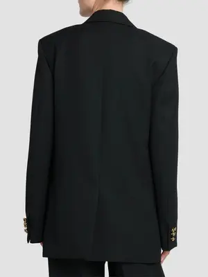 Bottega Veneta Double-breasted Wool Twill Blazer - Black