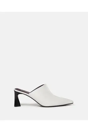 Stella McCartney Elsa Pointed Toe Mule Kitten Heels