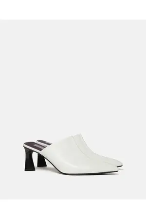 Stella McCartney Elsa Pointed Toe Mule Kitten Heels