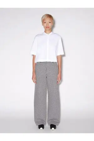 Rosetta Getty Cropped Oversized Poplin Shirt