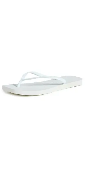 Havaianas Slim Square Flip Flops - White