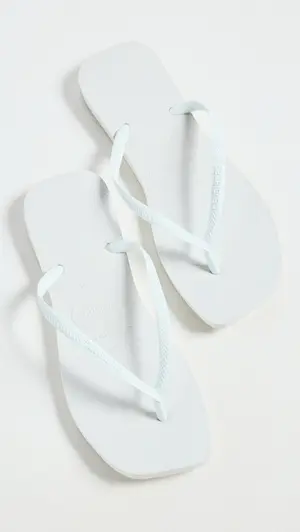 Havaianas Slim Square Flip Flops - White