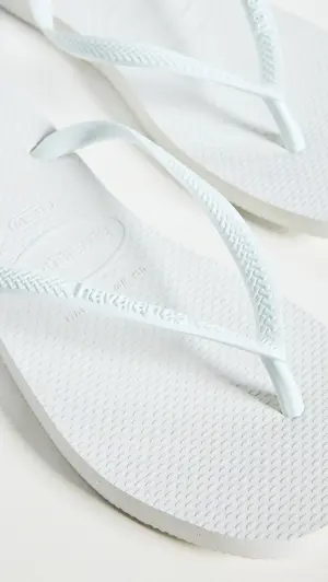 Havaianas Slim Square Flip Flops - White