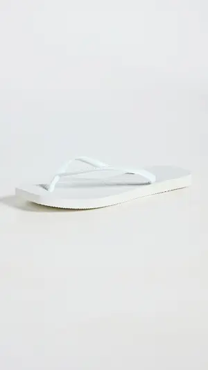 Havaianas Slim Square Flip Flops - White