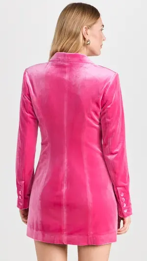Good American Velvet Exec Blazer Dress