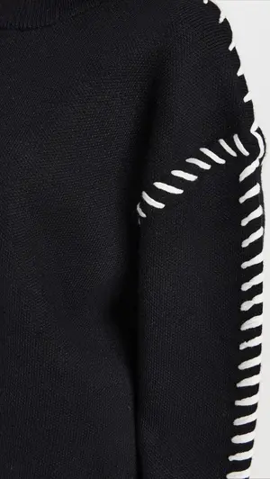 English Factory Whip Stitch Heavy Knit Sweater