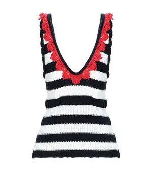 P JEAN Knitted Striped Top