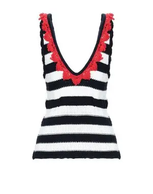 P JEAN Knitted Striped Top