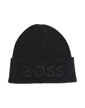 BOSS Knitted Beanie - Black