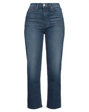 RE/DONE High Waisted Tapered Leg Jeans