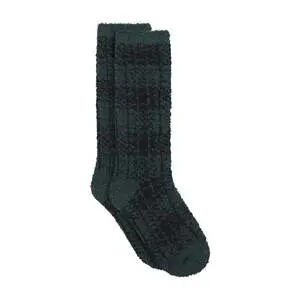 SKIMS Cozy Knit Sock Cypress Plaid