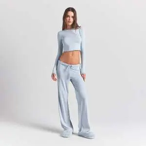 SKIMS Sleep Straight Leg Pant - Zen Blue
