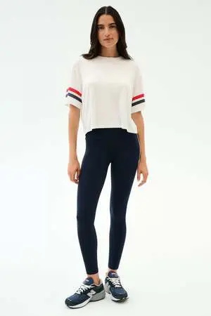 Splits59 Ava Jersey Tee - White/indigo