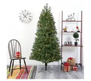 NEARLY NATURAL 6.5' Vancouver Faux Christmas Tr Ee W/250 Light - One-color