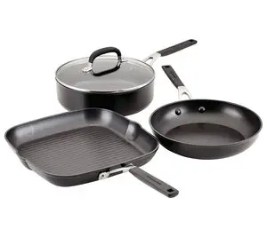 KITCHENAID Hard Anodized Nonstick Cookware 4pc Et - One-color
