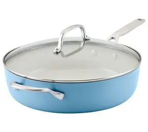 KITCHENAID Hard Anodized Ceramic Nonstick Saute Pan W/ Lid, 5qt - One-color