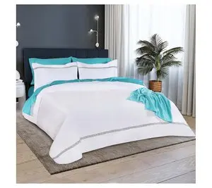 SUPERIOR Egyptian Cotton Duvet Cover Set- Full/ Ueen - One-color