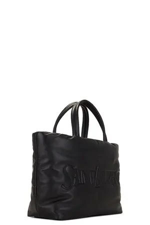 Saint Laurent Puffed Leather Tote Bag - Nero