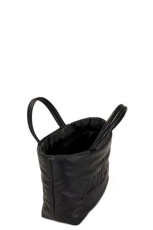 Saint Laurent Puffed Leather Tote Bag - Nero