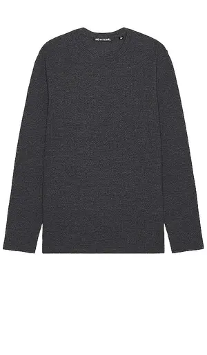 Travis Mathew TravisMathew Cloud Waffle Crew In Black.  Charcoal