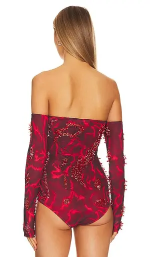 ONALAJA Zusi Bodysuit In Red