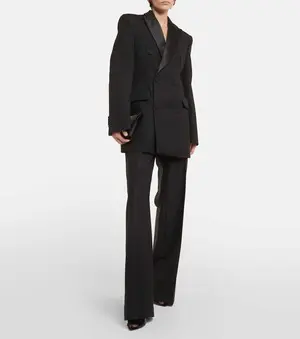 Wardrobe.NYC Wool Blazer Minidress - Black