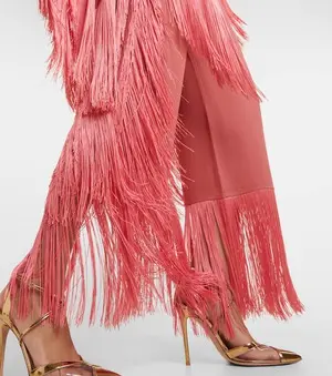 TALLER MARMO Nevada High-rise Wide-leg Pants - Pink