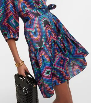 ERES Nightclub Printed Mini Dress