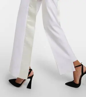 Victoria Beckham High-rise Straight Pants - White
